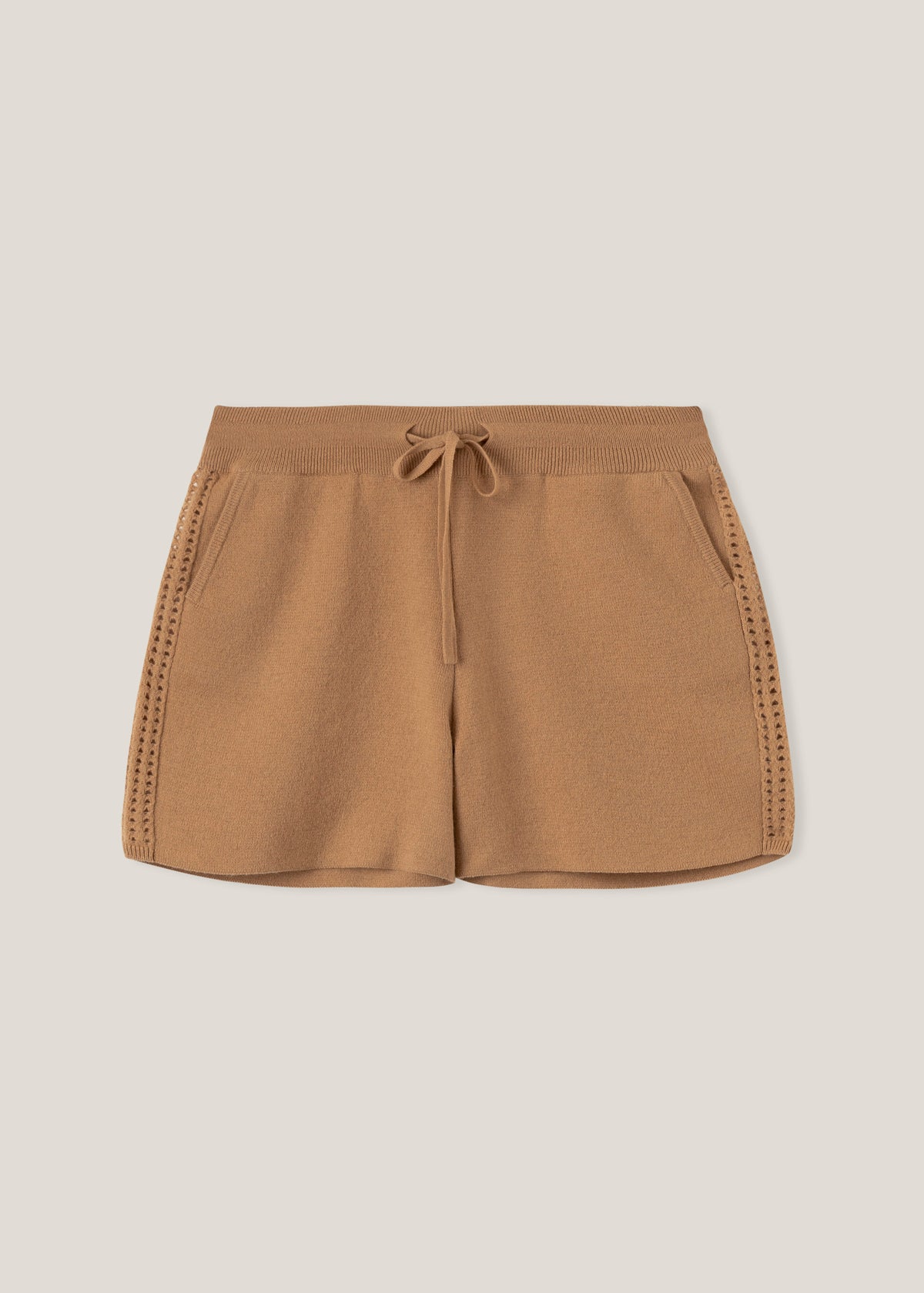 Ajour-knit Detailed Shorts– NOMADICO CASHMERE
